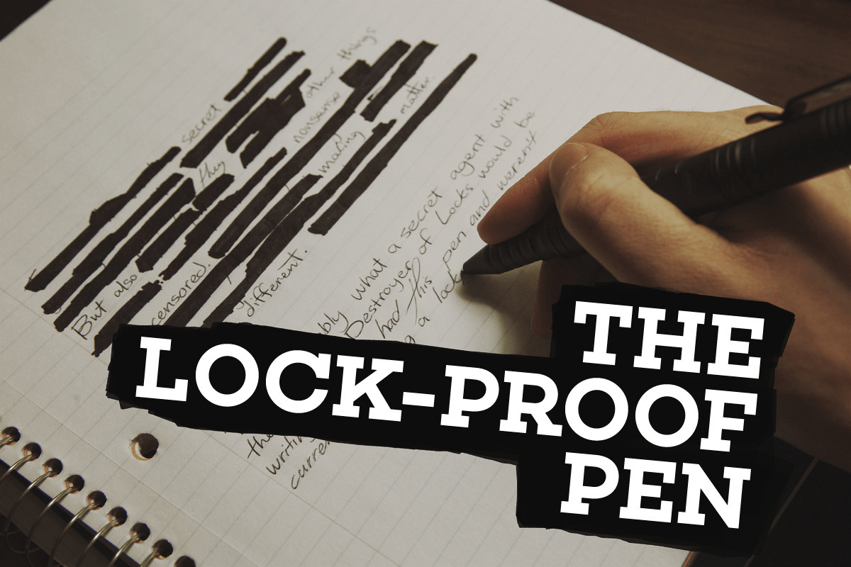 The Lock-Proof Pen — Pick Locks & Break Glass! – Scam Stuff